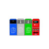 China Outdoor Park and Street Clothes Donation Bin Stainless Steel Secure Donation Box for sale
