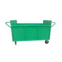 China Commercial / Industrial / Construction Square Hand Trailer Rotomolded Steel Truck Cart Trolley With 4 Wheels for sale