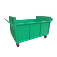 China Commercial / Industrial / Construction Square Hand Trailer Rotomolded Steel Truck Cart Trolley With 4 Wheels for sale