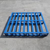 China Industrial Folding Steel Storage Cage Stackable Wire Mesh Pallet Cage 200kg Capacity for sale