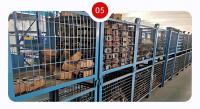 China Heavy Duty Warehouse Steel Storage Cage Foldable And Stackable Customized Color for sale
