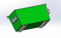 China 1.5m Open Top Waste Skip Bins Stackable Waste Management Skip Bins for sale