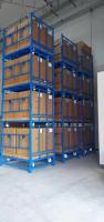 China Warehouse Transport Galvanized Storage Steel Metal Stacking Movable Post Pallet Rack for sale