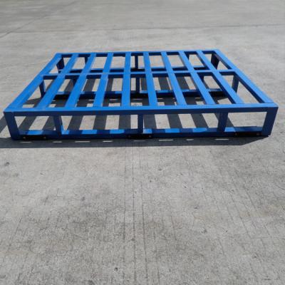 China Warehouse Wire Mesh Steel Pallet Stackable Heavy Duty Foldable Mesh Box Pallet for sale