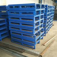 China Logistic Storage Steel Pallet Industrial Metal Stackable Wire Mesh Box Pallet Cage for sale