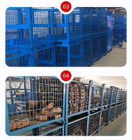 China High Capacity Steel Storage Cage Warehouse Industrial Heavy Duty Metal Storage Boxes for sale