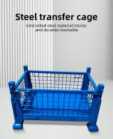 China High Capacity Steel Storage Cage Warehouse Industrial Heavy Duty Metal Storage Boxes for sale