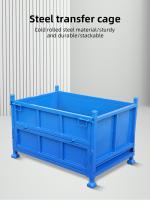 China High Capacity Steel Storage Cage Warehouse Industrial Heavy Duty Metal Storage Boxes for sale