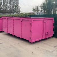 China Heavy Duty Roll Off Dumpster 10 - 40 Yard Reinforced Steel Construction Debris Container for sale