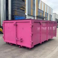 China Heavy Duty Roll Off Dumpster 10 - 40 Yard Reinforced Steel Construction Debris Container for sale