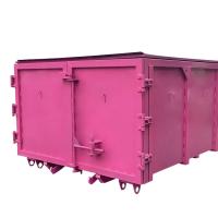China Reinforced Cor Ten Steel Roro Bin Roll Off Dumpster For Agriculture Demolition Coastal Waste Handling for sale