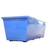 China Construction Waste Transport 4 Yard Skips Bin Heavy Metal Garbage Container for sale