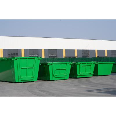 China Customized 3 - 8 Cubic Metre Skip Bin Industrial Steel Recycle Waste Garbage Bin for sale