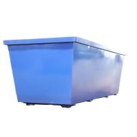 China Large Scale Carbon Steel Garbage Disposal Crane Lift Bin Flat Pack Skip Bin for sale