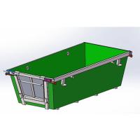 China Rubbish 6M Waste Skip Boat Shaped Offshore Boat Skip Sea Waste Oil Drilling Dumpster for sale