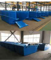 China Reinforced Scrap Metal Skips Merrell Bins Waste Recycling Steel 6 Yard Garbage Bin for sale