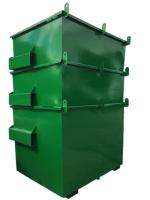 China Offshore Boat Shaped Skip Sea Waste Oil Drilling Dumpster Rubbish 6m Skip Bin Bucket Skip for sale