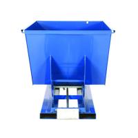 China 1.5 Cbm Industrial Forklift Tipping Skip Self Dumping Steel Forklift Hoppers for sale