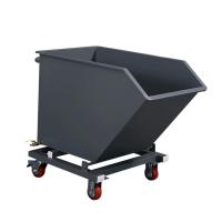 China Heavy Duty Forklift Tipping Bin With Precision Tilt Mechanism for sale