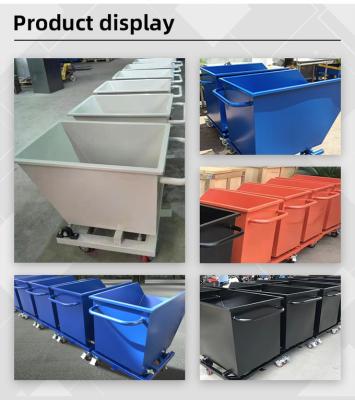 China Hydraulic / Pneumatic Tipper Bin Safe Load Discharge In Seconds for sale