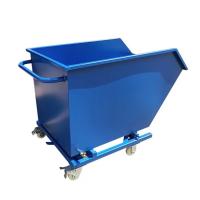 China Quick Release Steel Self Dumping Hopper Tipper Bin Zero Residual Waste Design for sale
