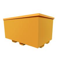 China 200kg Outdoor Industrial Metal Scrap Bins Collection Transfer Equipment Waste Skip Bins for sale