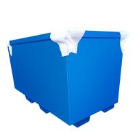 China 200kg Outdoor Industrial Metal Scrap Bins Collection Transfer Equipment Waste Skip Bins for sale