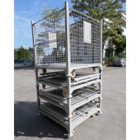 China Customized Steel Logistics Cage Fodable Turnover Cage Galvanized for sale