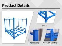 China Warehouse Stores Stackable Metal Shelves 200kg Weight Capacity for sale