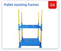 China Q235 Steel Metal Pallet Stacking Racks 1000mm 1200mm 1500mm 2000mm Height for sale