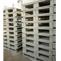 China Reinforced Transport Steel Pallet Double Faced Four Way Entry Stackable for sale