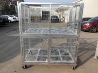 China Foldable Steel Wire Mesh Storage Cage Space Saving Industrial Container for sale