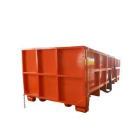 China 15m³ Heavy Duty Scrap Metal Container Durable Industrial Hook Lift Bin Manufacturer for sale
