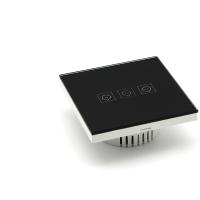China Glomarket Wifi Eu Standard Smart Switch Touch Panel Light For Alexa Remote Control 3 Gang Smart Home System for sale