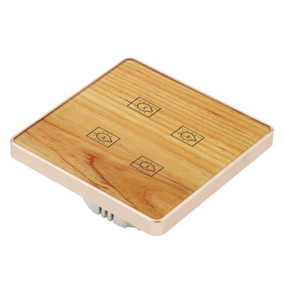 China Glomarket Smart Switch With Neutral Smart Wifi 4 Gang Light Wall Touch Switch High Quality Tuya Alexa Google for sale