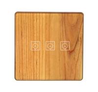 China Glomarket Zigbee 3 Gang Voice Remote Control Dimmer Switch Tuya Smart With Neutral Touch Panel Wall Light Switch for sale