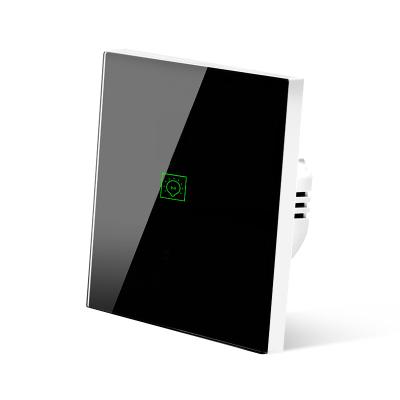 China Glomarket Tuya Zigbee Eu Standard 1/2/3/4 Gang No Neutral Smart Glass Touch Light Wall Electrical Switch for sale