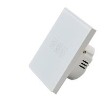 China Glomarket 3 Gang Smart Wall Wifi Glass Wireless Switch No Neutral Voice Remote Light Switch With Google Alexa for sale
