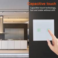 China Glomarket Tuya Wifi Touch Glass Panel Smart Switch Interruptor Inteligente Remote Control Smart Home Appliances for sale
