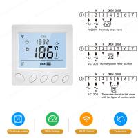 China Tuya Smart Home Electric Floor Heating Thermostat WiFi LCD Touch Screen Programmable Room Thermostat for sale