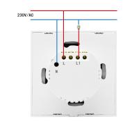 China Glomarket Wifi Interruptor Inteligente Smart Light Touch Glass Screen Switch Dimmer With Alexa Google Home Switch for sale