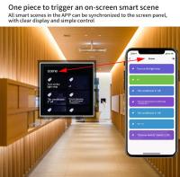 China Tuya Smart Zigbee Gateway Wireless Connection Home Automation In-wall Central Control Switch Panel for sale