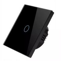 China Glomarket Tuya Wifi 1 Gang Wireless Controller Switch Wall Glass Panel Touch Electrical Interructor With Google Alexa for sale