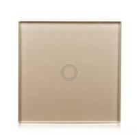 China Glomarket Tuya Wifi 1 Gang Wireless Controller Switch Wall Glass Panel Touch Electrical Interructor With Google Alexa for sale