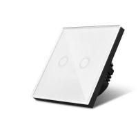 China Glomarket 2 Gang Wifi Smart Dimmer Switch Mirror Touch Wall Switch Boards Smart Home Appliances Remote Control for sale