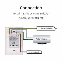 China Glomarket Tuya Wifi Heater Touch Switch With Neutral Us Standard Google Assistant Alexa Control No Frame Switch for sale