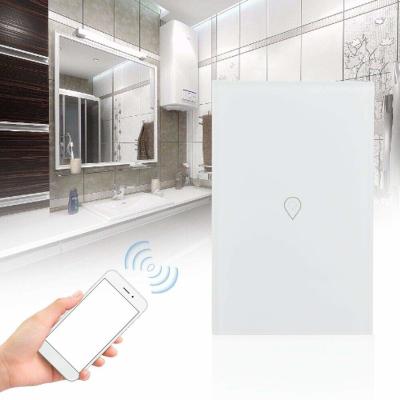 China Glomarket Us Standard Wifi Heater Touch Wall Switch Home With Neutral APP Remote Control Metal Frame Switch for sale