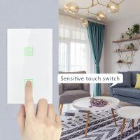 China Glomarket Tuya Wifi Touch Control Switch 1/2/3/4 Gang Wireless Smart Remote Control With Neutral Switch for sale