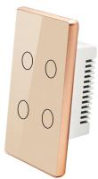China Glomarket Wifi Tuya 1/2/3/4 Gang  Smart Switch No Neutral Smart Life App With Alexa Google Assistant Voice Control for sale