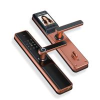 China Fingerprint Tuya Wifi Smart Door Lock With Camera Smart Digital Intelligent Door Lock for sale